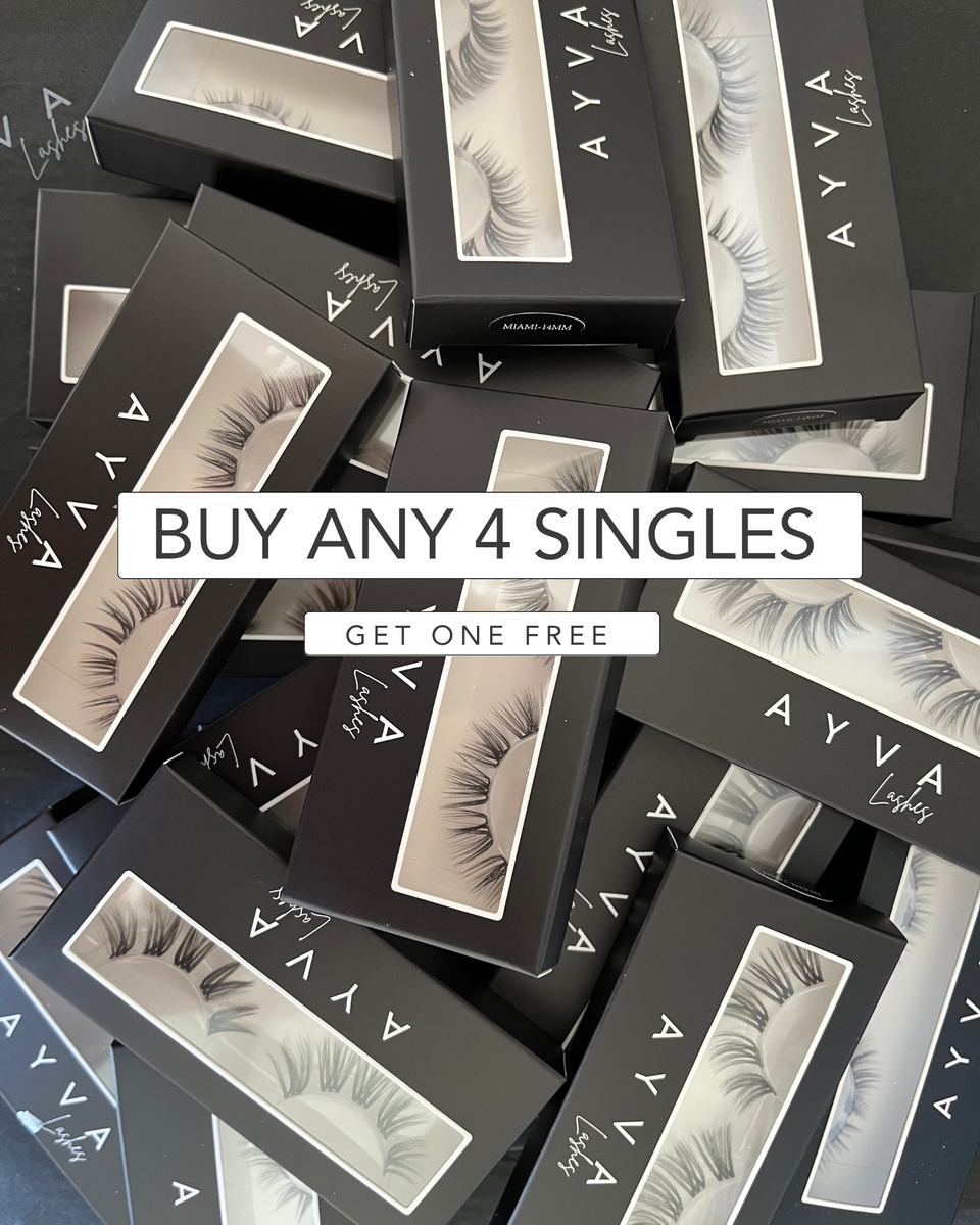 Irene Bundle: Buy 4 Single Lashes, Get 1 Free – Ayva Lashes